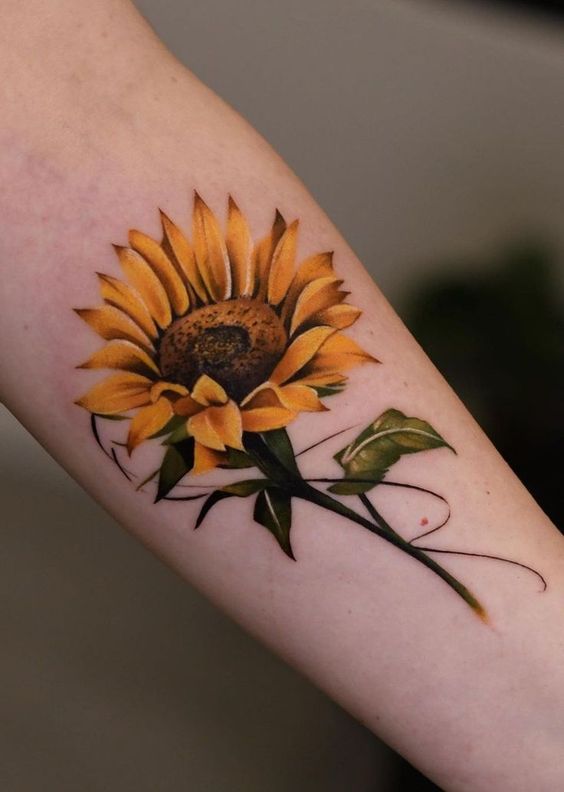 23 Vibrant Color Flower Tattoo Ideas: Embrace Nature's Beauty
