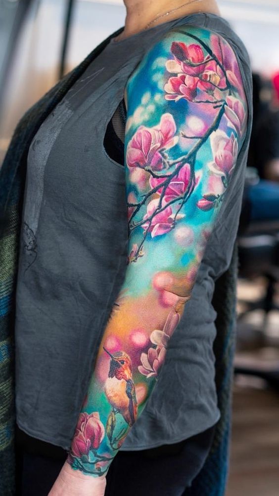 16 Full Color Tattoo Sleeve Ideas - Welcome to Fashion Maverick ...
