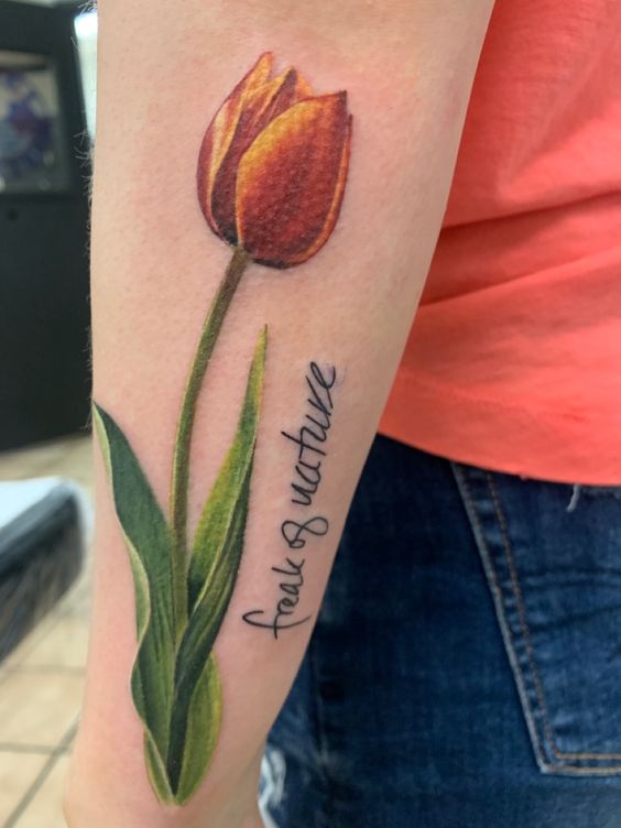 23 Vibrant Color Flower Tattoo Ideas: Embrace Nature's Beauty