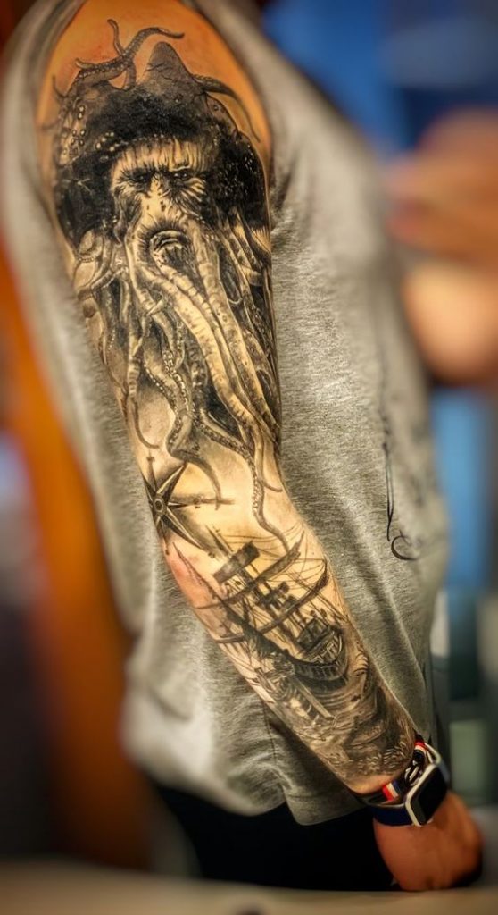 17 Pirate-Themed Tattoo Sleeve Ideas: Unleash Your Inner Buccaneer