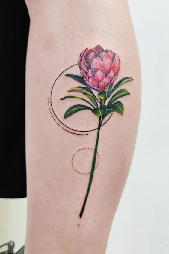 23 Vibrant Color Flower Tattoo Ideas: Embrace Nature's Beauty