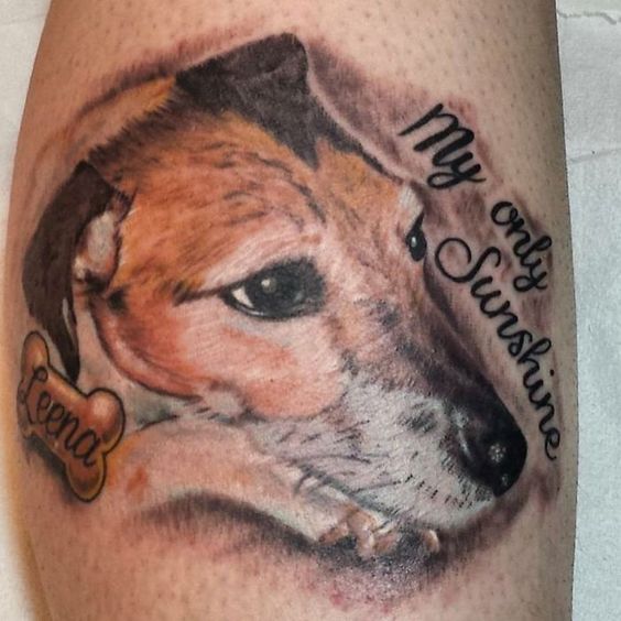 24 Dog Portrait Tattoo Ideas: Immortalizing Your Canine Companion