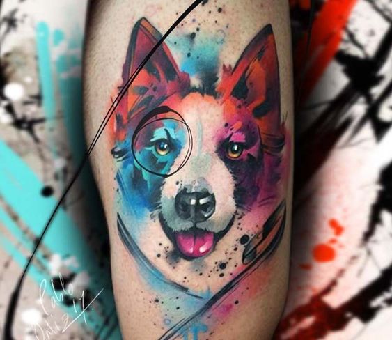 24 Dog Portrait Tattoo Ideas: Immortalizing Your Canine Companion