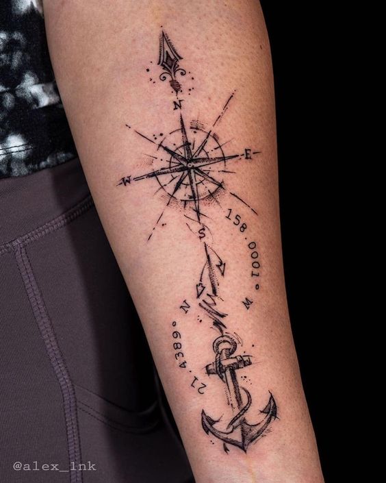 Find Your Direction: 20 Compass Tattoo Ideas for Men