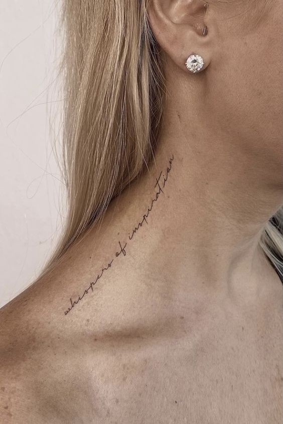 Stylish Neck Tattoo Ideas for Women