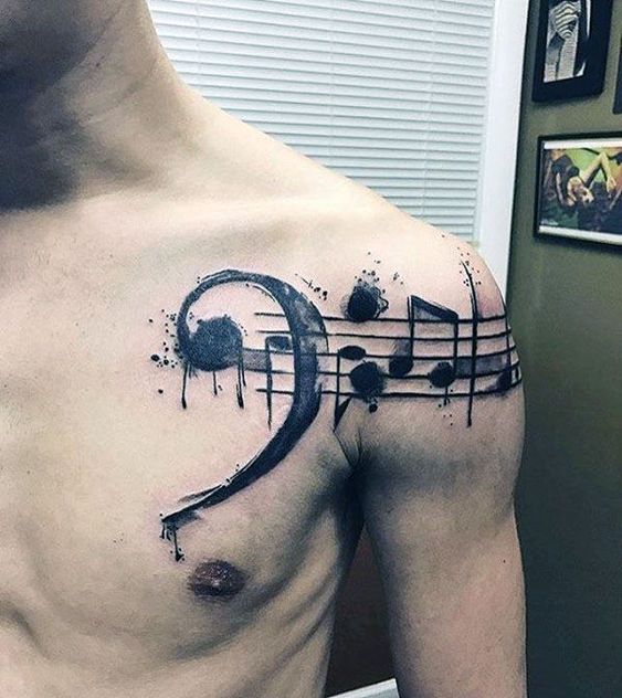 Melodic Ink: 25 Music-Inspired Tattoo Ideas for Men
