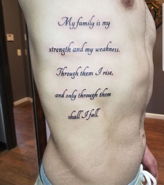 17 Trendy Rib Writing Tattoo ideas - Welcome to Fashion Maverick ...