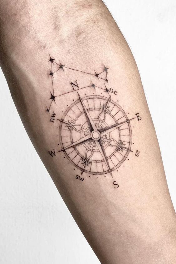 Find Your Direction: 20 Compass Tattoo Ideas for Men
