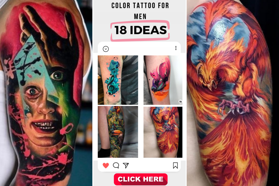Bold and Brilliant: 18 Color Tattoo Ideas for Men