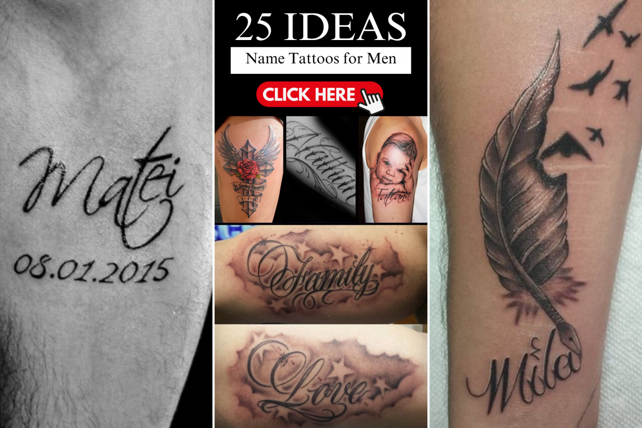 Forever in Ink: 25 Name Tattoo Ideas for Men