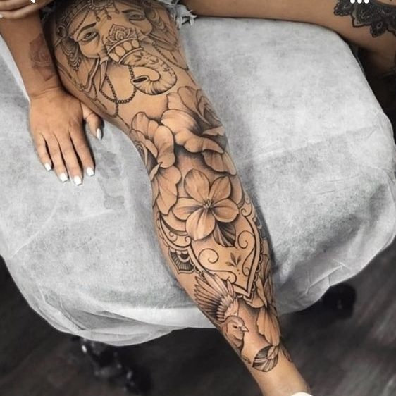 22 Elephant Leg Tattoos Ideas: Embrace the Power and Grace