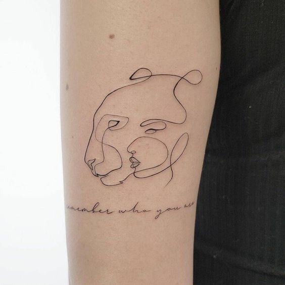27 Minimalist Lion Tattoo: Subtle Elegance and Symbolism - Welcome to ...