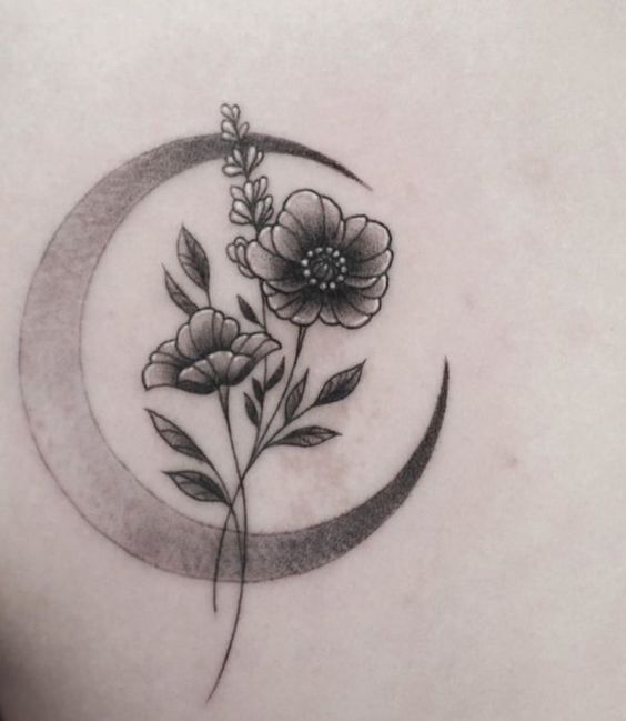 20 Moon Flower Tattoo Ideas: Graceful and Mystical Floral Designs - Welcome to Fashion Maverick ...