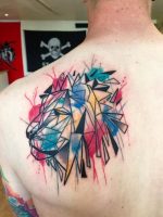 27 Geometric Lion Tattoo: Striking Designs with Angular Elements ...