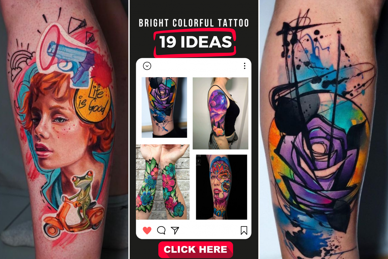 19 Bright Colorful Tattoo Ideas to Express Your Unique Style