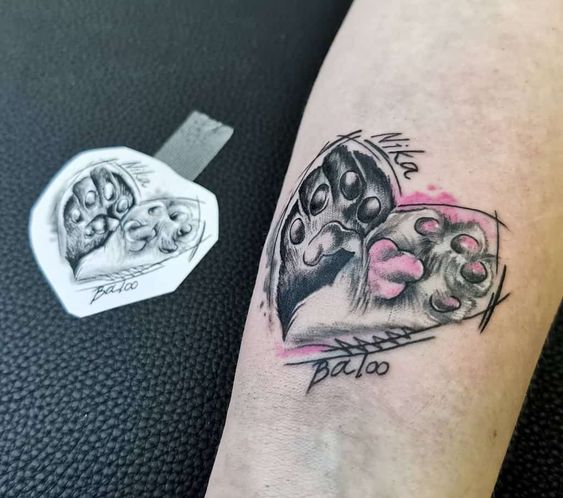 In Memory of Cat Tattoo: 23 Ideas to Forever Remember Your Beloved ...