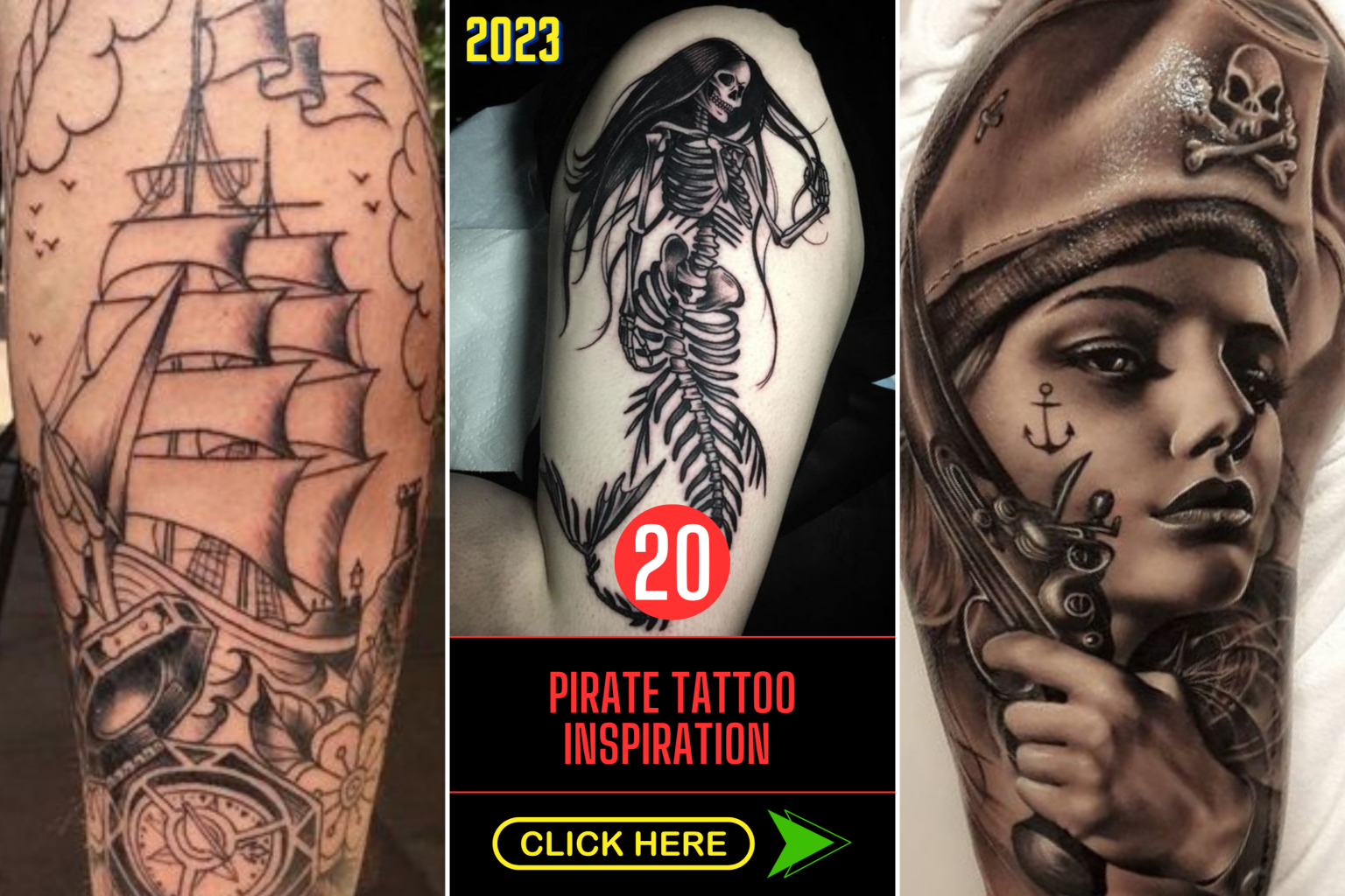 20 Pirate Tattoo Inspiration and Ideas: Embrace Your Adventurous Spirit