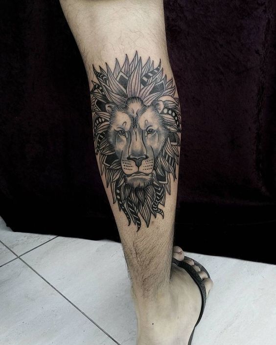 Leg Lion Tattoo: 22 Dynamic Designs for a Daring Look - Welcome to ...