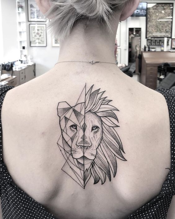 17 Lion Tattoo on Back: Symbolize Strength and Dominance - besttattoo ...