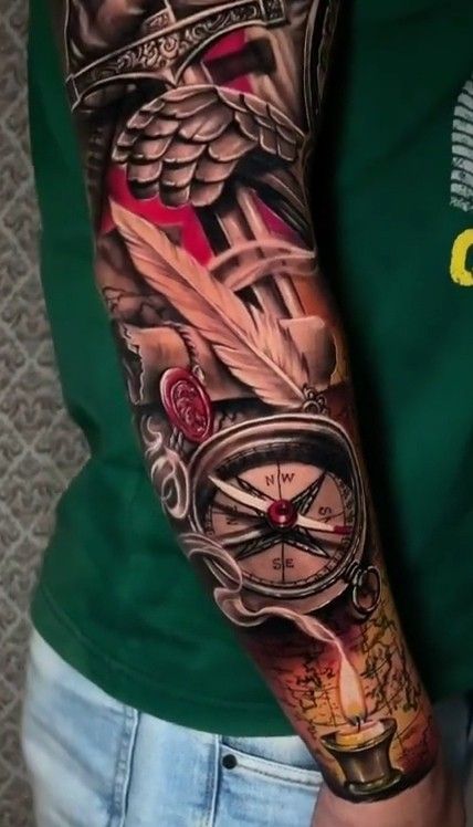 17 Whimsical Tattoo Sleeve Designs: Unleash Your Playful Side with ...