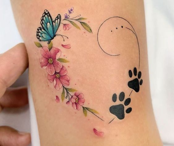 17 Cat Paw Print Tattoo Ideas: Celebrate Your Feline Love
