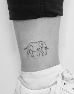 19 Elephant Ankle Tattoos Ideas: Small and Symbolic Designs