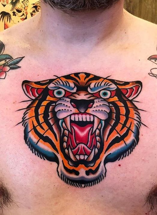 22 Old School Tiger Tattoo Ideas: Nostalgic Roars of Classic Artistry