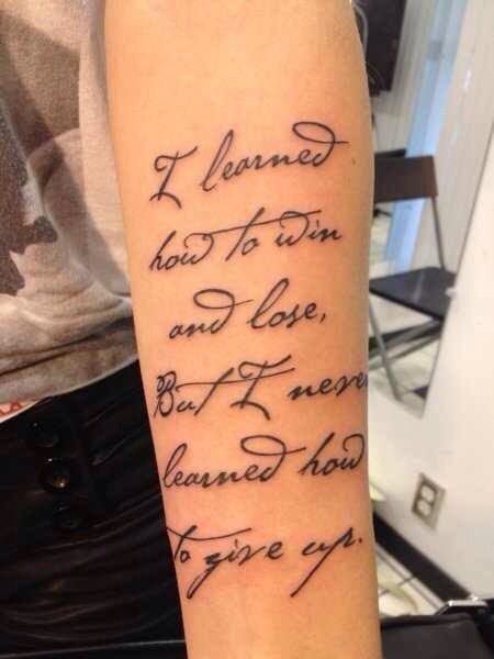 27 Handwriting Tattoo Ideas: Express Your Unique Style