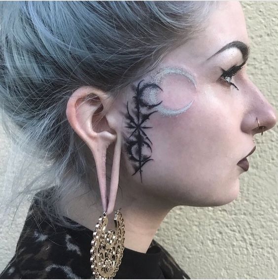 19 Side Face Tattoo Ideas for Women: Unveiling Exquisite and ...