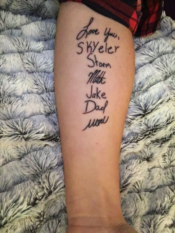 27 Handwriting Tattoo Ideas: Express Your Unique Style