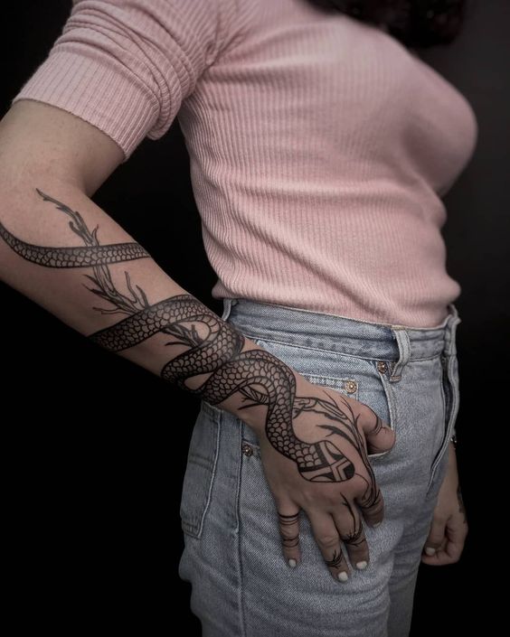 16 Snake Tattoos Wrapped Around Arm Inspiration - Welcome to Fashion ...
