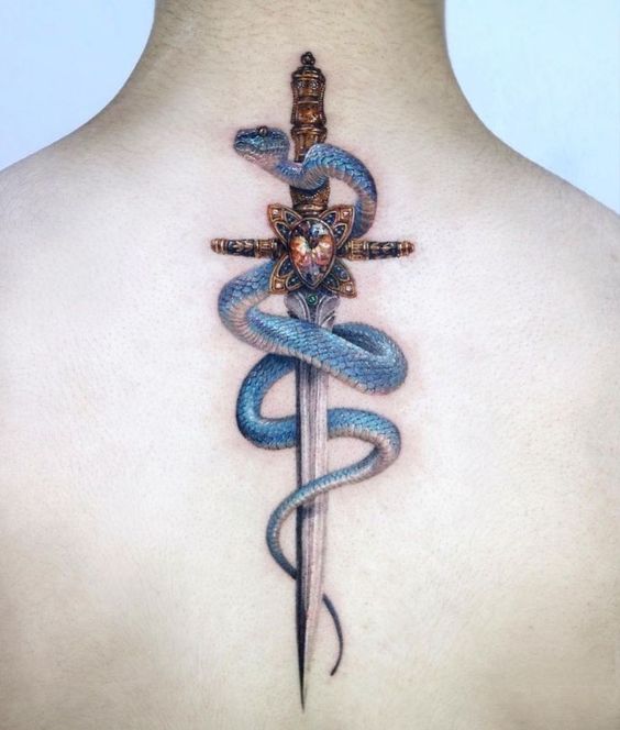 25 Ideas Embracing Color in Snake Tattoo Designs - Welcome to Fashion ...