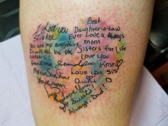 27 Handwriting Tattoo Ideas: Express Your Unique Style