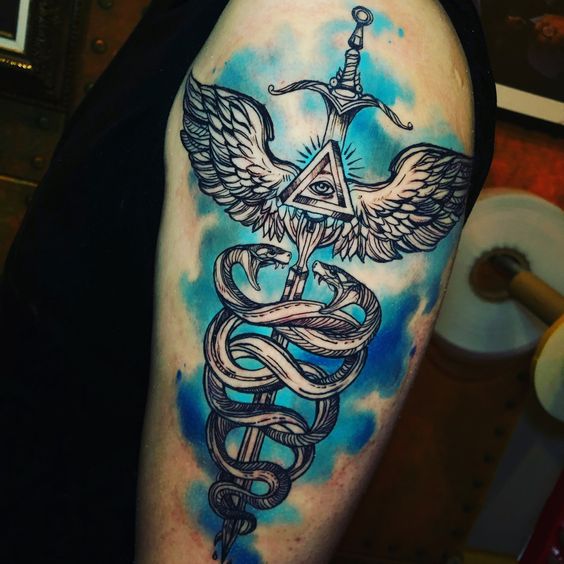 27 Caduceus Tattoo Ideas: Symbolizing Healing and Wisdom