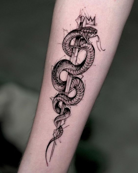 29 Snake Tattoo Design for Men Ideas - Welcome to Fashion Maverick ...