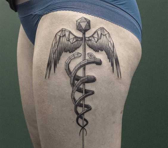 27 Caduceus Tattoo Ideas: Symbolizing Healing and Wisdom