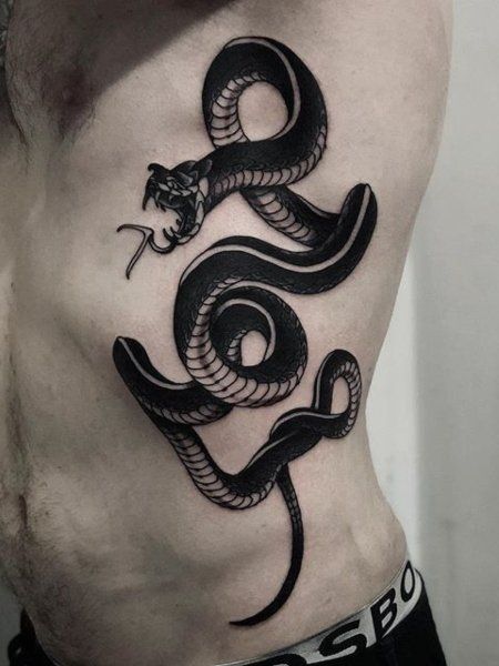 15 Striking Snake Tattoo Ribs Ideas: Embrace the Serpent's Elegance