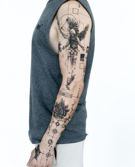 20 Patchwork Tattoo Ideas for Men: Unique and Artistic Ink - Welcome to ...