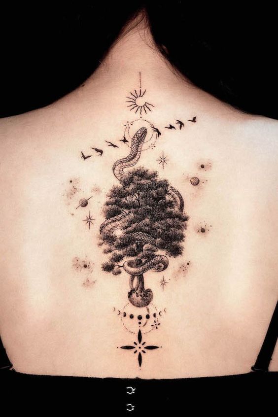 19 Snake Tattoos on Back Ideas for a Striking Look - Welcome to Fashion ...