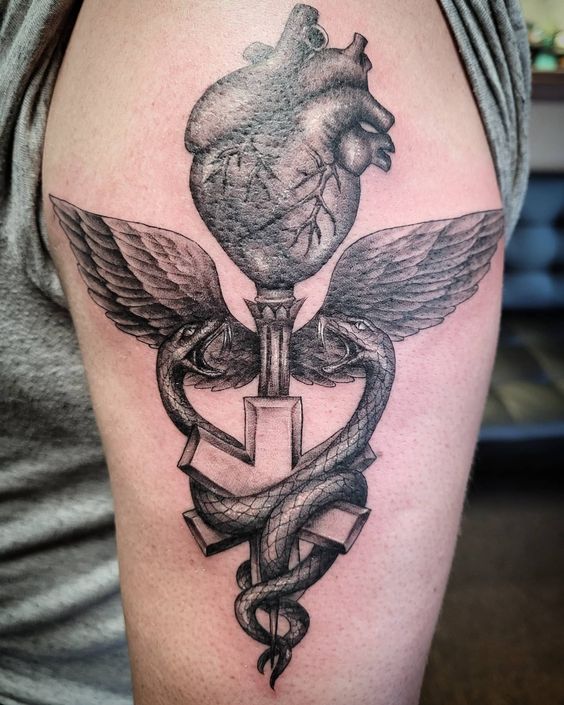27 Caduceus Tattoo Ideas: Symbolizing Healing and Wisdom