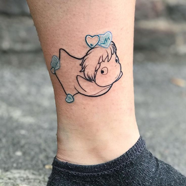 Explore Top 20 Ponyo Tattoo Designs - Embrace Studio Ghibli Magic in 2024