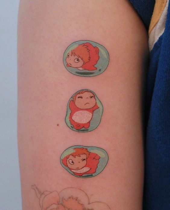 Explore Top 20 Ponyo Tattoo Designs - Embrace Studio Ghibli Magic in 2024