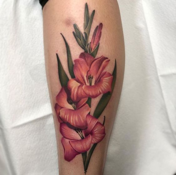 August Birth Month Tattoos: Gladiolus & Poppy Designs That Capture Your ...