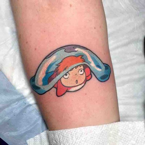 Explore Top 20 Ponyo Tattoo Designs - Embrace Studio Ghibli Magic in 2024