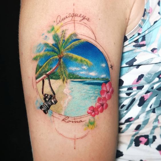 17 Island-Inspired Tattoo Ideas for 2024: Embrace Tropical Artistry ...