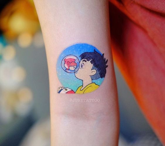 Explore Top 20 Ponyo Tattoo Designs - Embrace Studio Ghibli Magic in 2024
