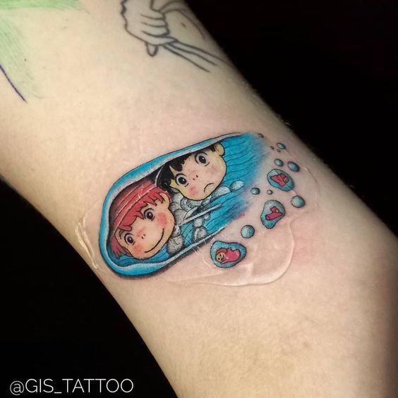 Explore Top 20 Ponyo Tattoo Designs - Embrace Studio Ghibli Magic in 2024