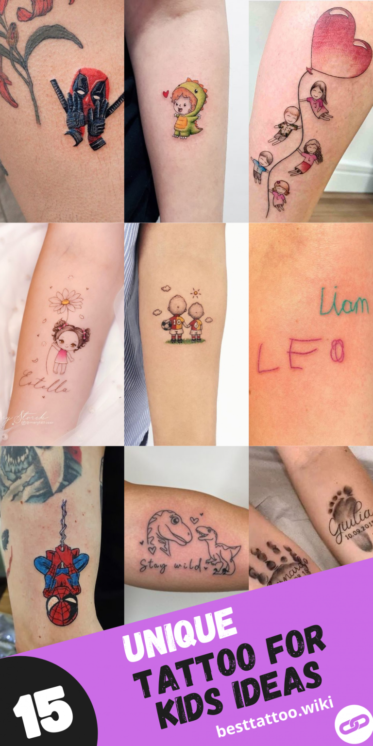 15 Heartwarming Tattoo Ideas to Honor Your Kids in 2024 - Unique ...