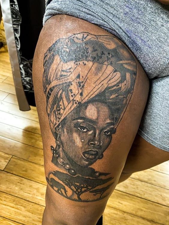 Discover 18 African Queen Tattoo Designs for Empowered Women in 2024