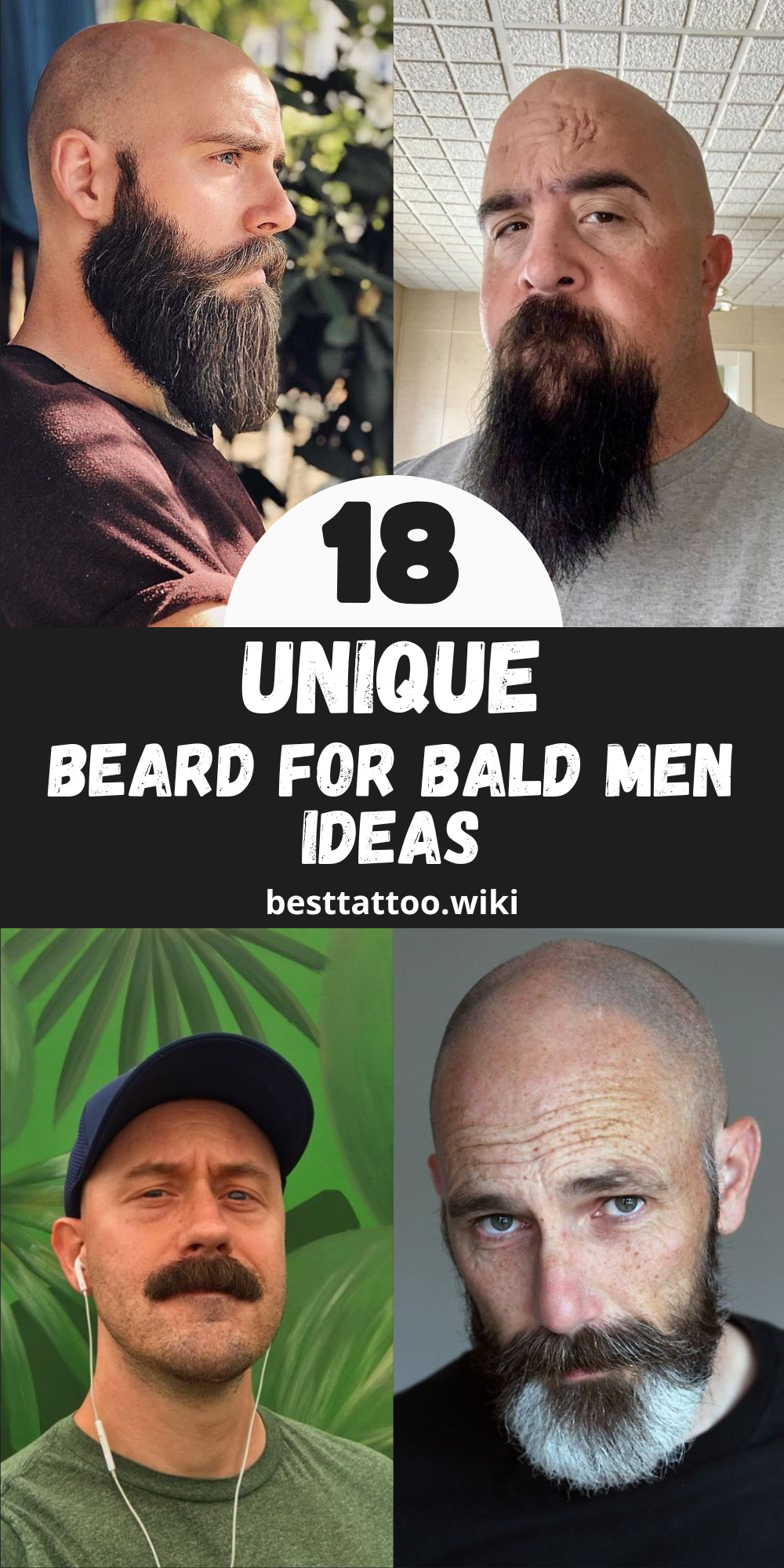 Discover the Top 18 Beard Styles for Bald Men in 2024 – Elevate Your ...